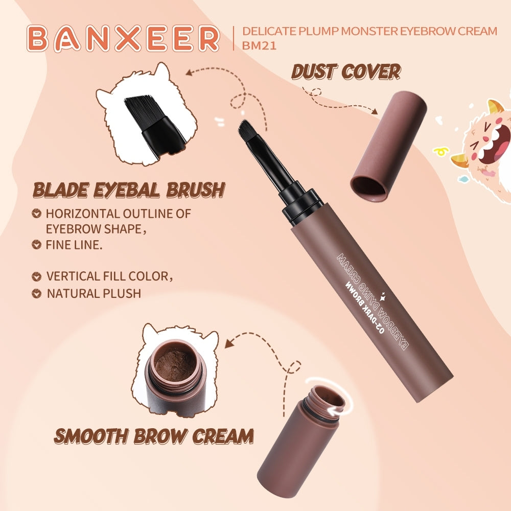 Banxeer Delicate Plump Monster Eyebrow Cream #BM21 : แบงเซียร์ เจล เขี ...