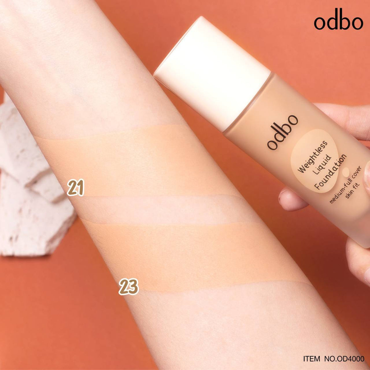 Odbo Weightless Liquid Foundation #OD4000 : โอดีบีโอ เวทเลส ลิควิด ฟาว – Dayse