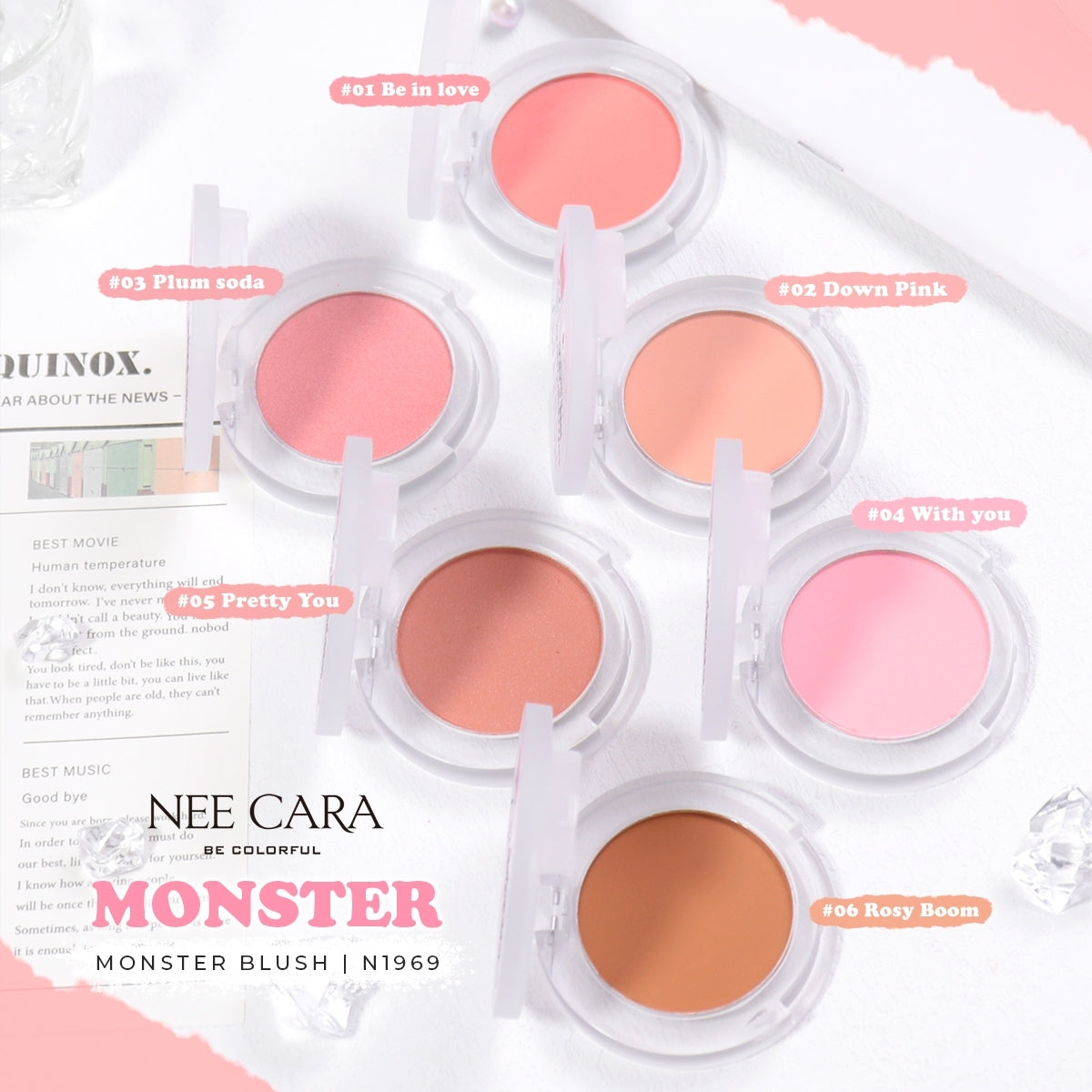 Nee Cara Monster Blush #N1969 : neecara นีคาร่า บลัชมอนส์เตอร์ บลัชออน ...