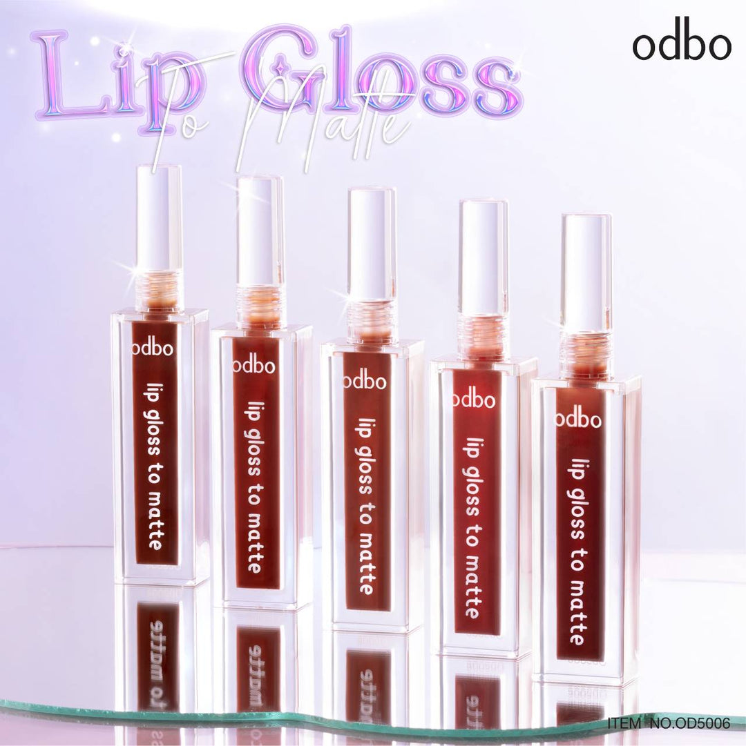 Odbo Lip Gloss To Matte #OD5006 : โอดีบีโอ ลิป กลอส ทู แมท ลิปจุ่ม ลิป – Dayse